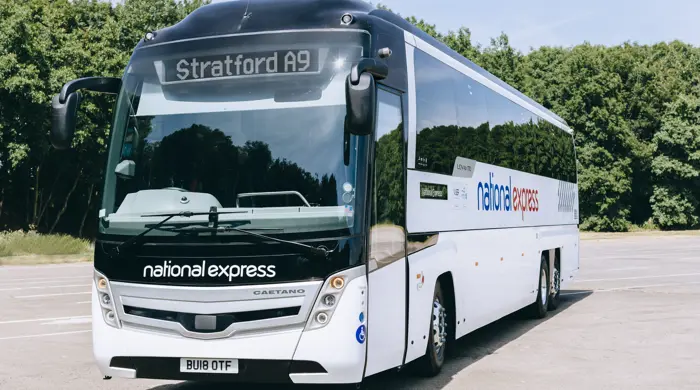 National Express is flying high at London Stansted Airport