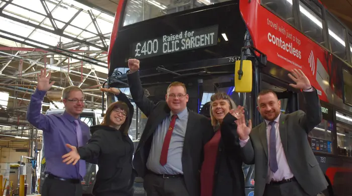 National Express West Midlands spooks up £400 for CLIC Sargent charity
