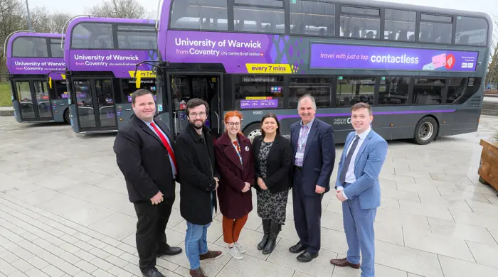 Students celebrate National Express Coventry going Platinum